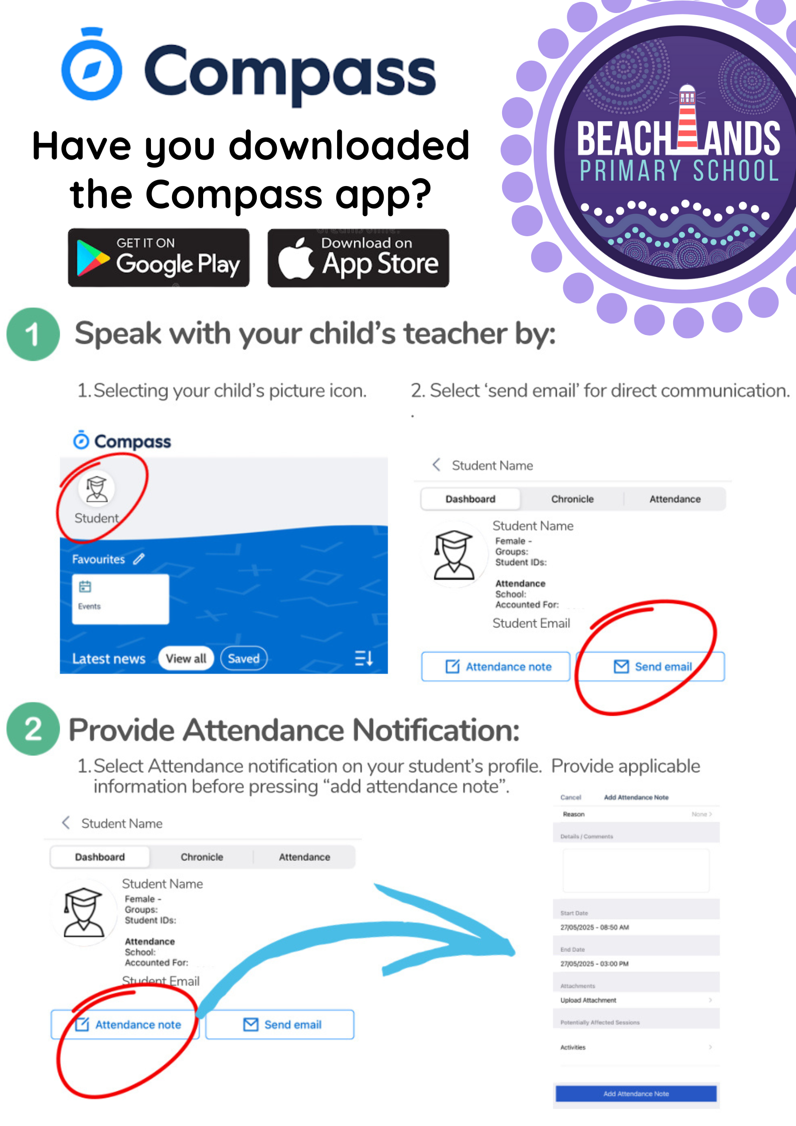 A Guide to using Compass – Beachlands Primary School
